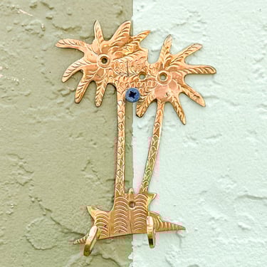 Large Brass Palm Tree Hook | Palm Beach Regency | Lake Park, FL