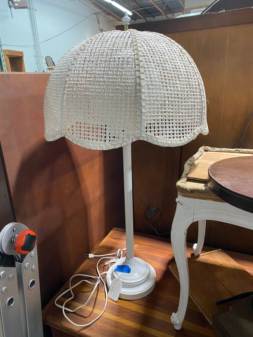 Rattan Lamp | The Back Dorr | Fairfax, VA