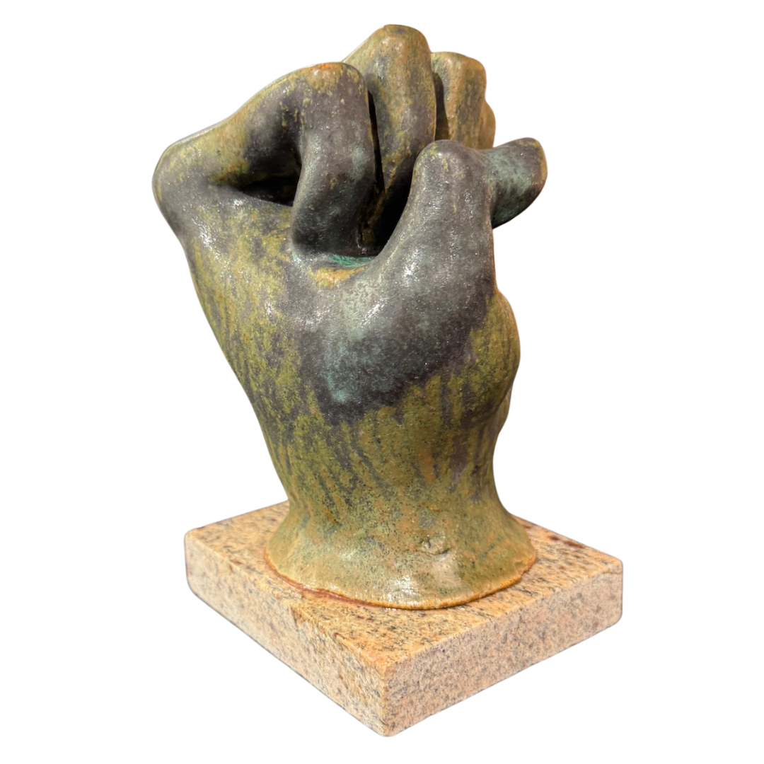 Patinated Bronze Hand Sculpture | Pop Up Home - Los Angeles, CA | ATTIC