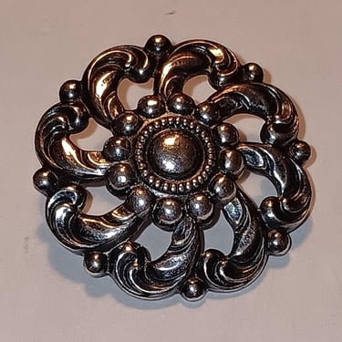 Antique Silver Button | Marked 835 | Retrofurn | Baltimore, MD