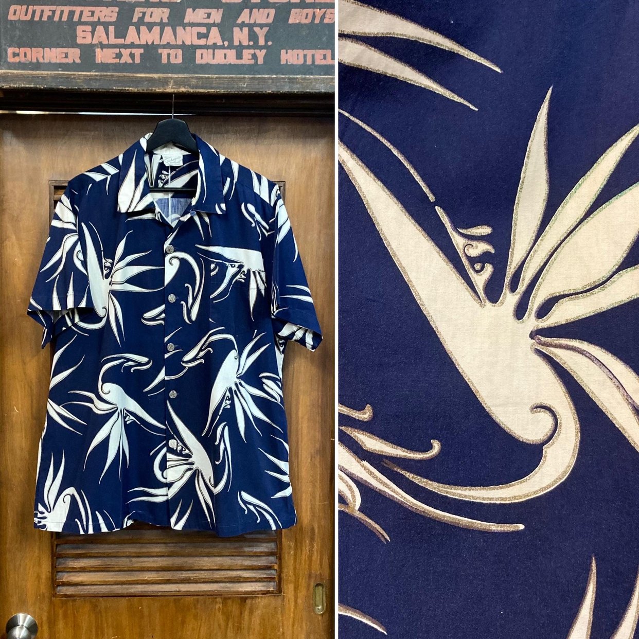 Vintage 1950’s Dated 1957 “Shaheen’s” Atomic Tiki Cotton | Vintage on ...