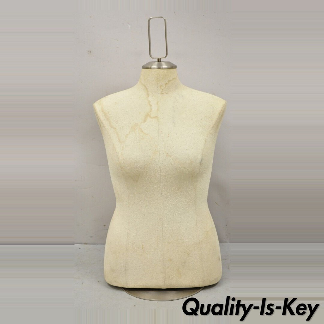 Counter Top Torso Dress Form Mannequin on Revolving Pedestal Base ...
