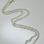 1960’s Monet White Chain Necklace | Bloomers and Frocks | Austin, TX