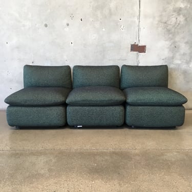 Vintage 80 s Steelcase Elysee Ganging 3 Piece Moduklar Sectional Sofa Urban Americana Long Beach CA