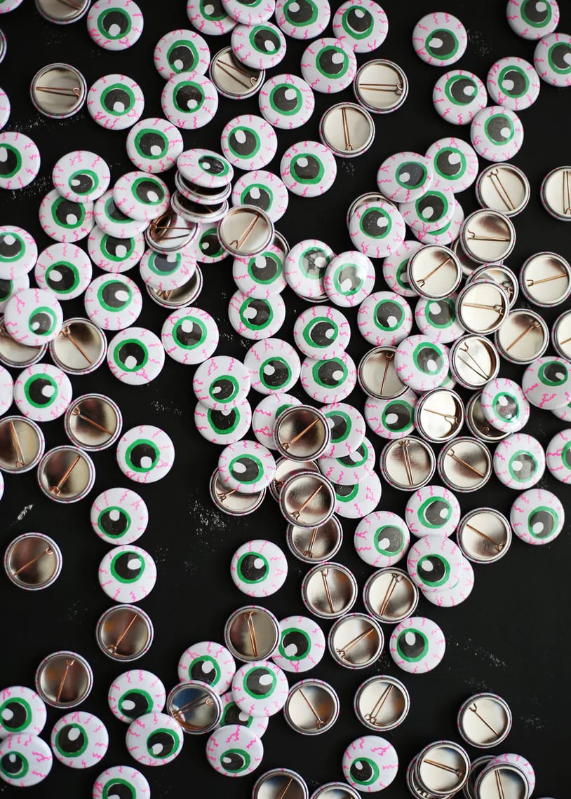 Gentle Thrills Eyeball Button | Nooworks | Los Angeles, CA