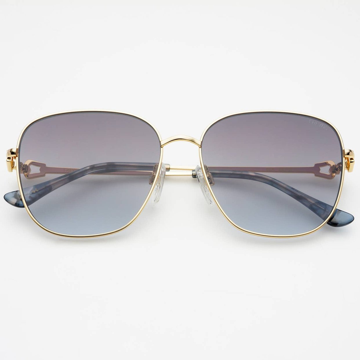 Lea Round Sunglasses - Gold / Gradient Gray | Humboldt House - Chicago ...