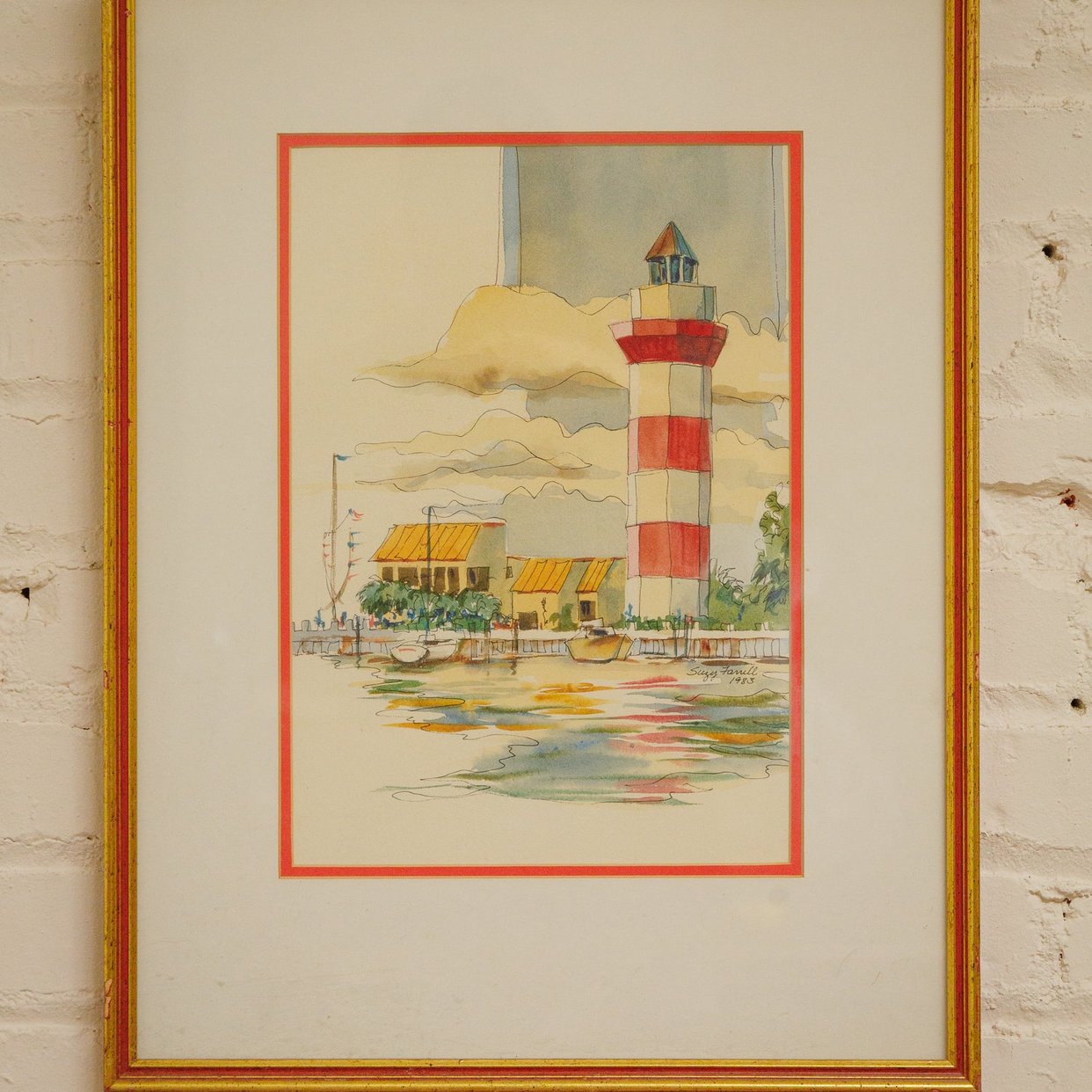 Vintage Lighthouse Watercolor | Sunbeam Vintage - Highland Park - Los ...