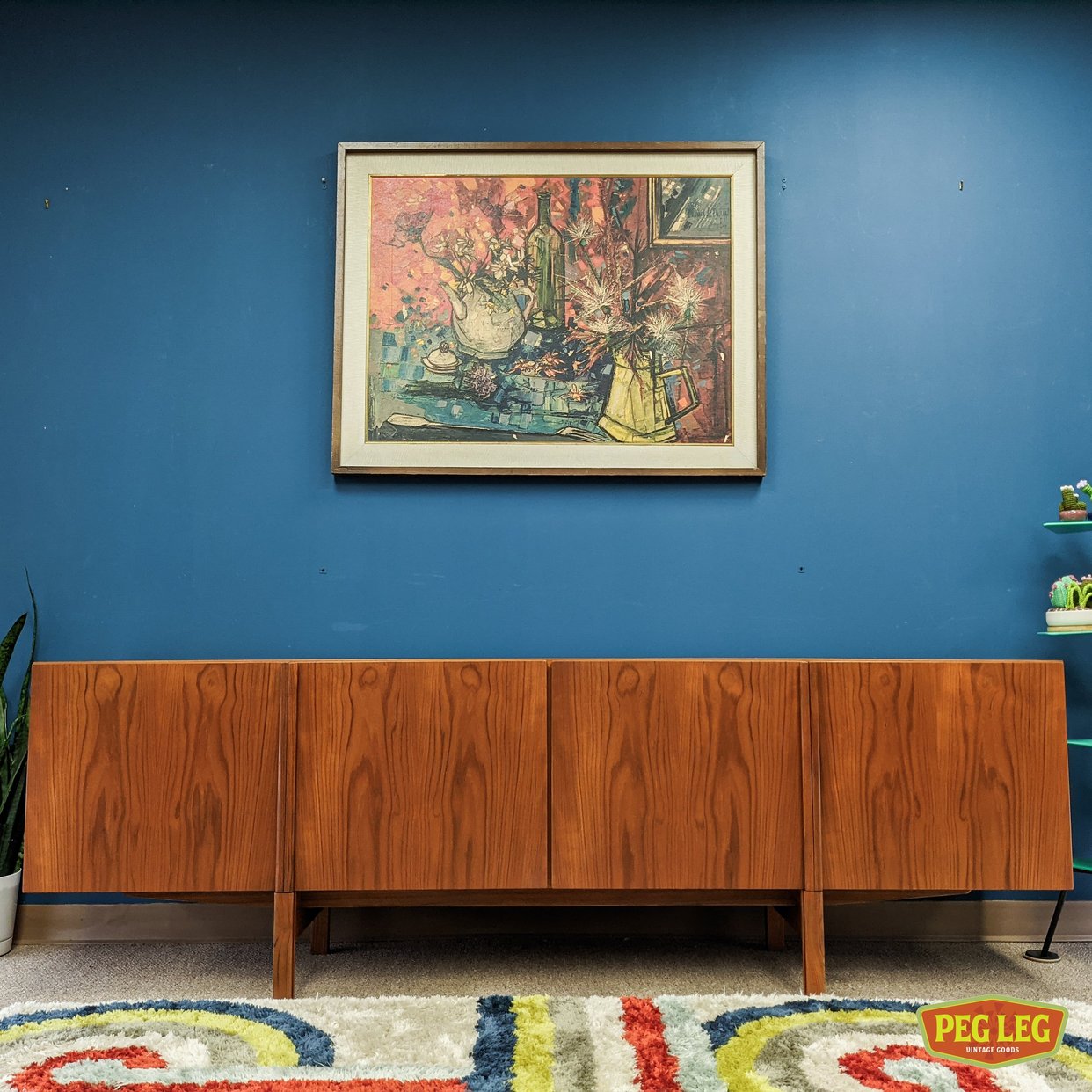Danish Modern teak credenza by IB Kofod Larsen | Peg Leg Vintage ...