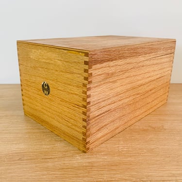 Vintage Globe Wernicke Dovetail Joint Oak File Box Peerless Tray 7410 ...