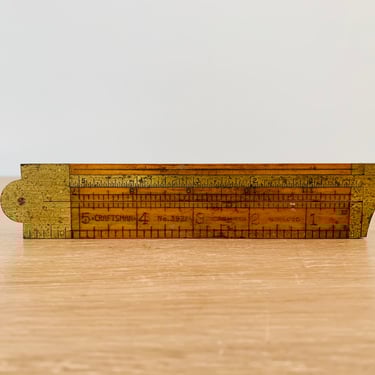 Vintage Craftsman No.3921 Folding Rule with Caliper Craftsman Boxwood ...