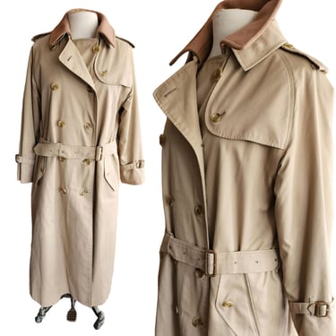 Mens Vintage Burberrys' Trench Coat Wool Lining Classic Mens Vintage Burberrys' Trench Coat Wool Lining Classic