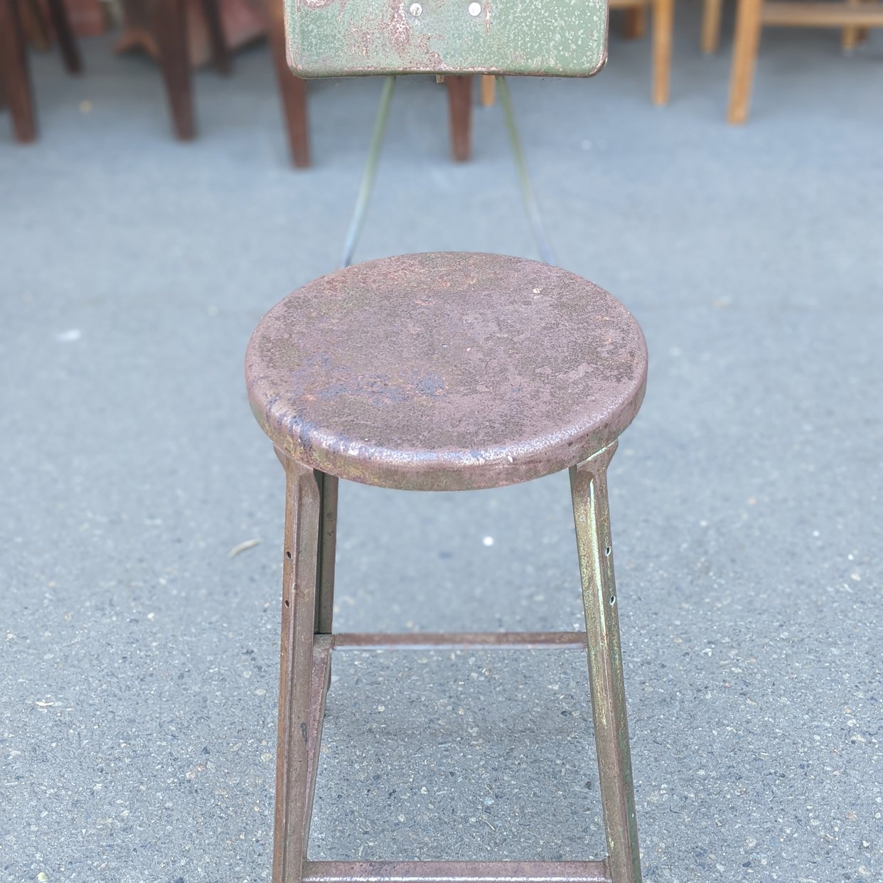 Vintage Steel Bar Stool Chair | Earthwise Architectual Salvage (Seattle ...