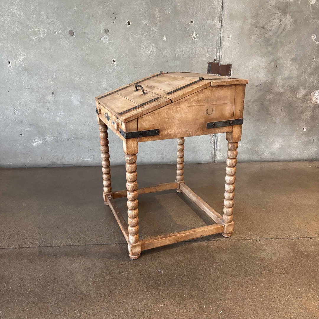 Early Monterey Monk Desk with Straw Ivory Finish | Urban Americana ...