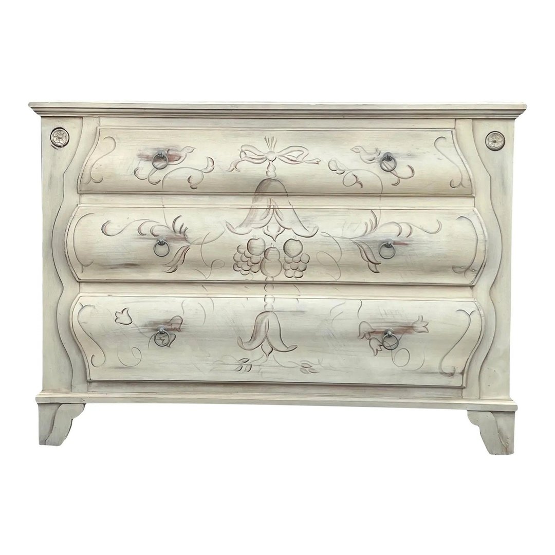 Ethan Allen Swedish Home Paint Decorated Chest Dresser 2nd Story Trading Co Rockaway NJ