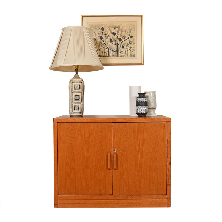 Danish Teak Locking Multi-functional Bar | Storage Cabinet | Modern ...