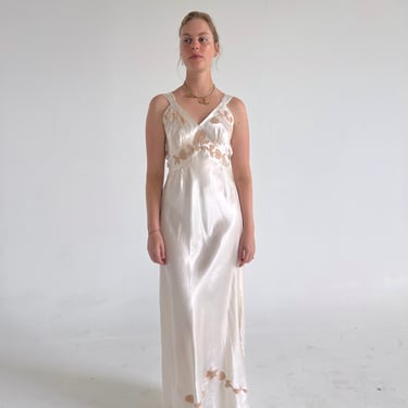 1940's White Satin Slip | Eveliina Vintage - Miami, FL | ATTIC