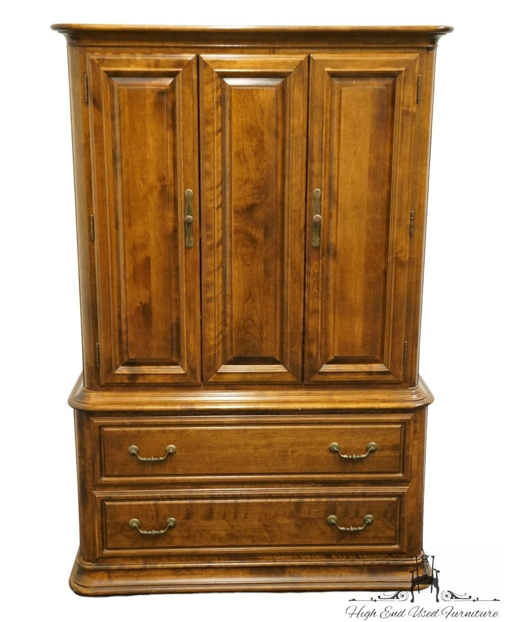 ETHAN ALLEN Classic Manor Solid Maple 41" Armoire / Door | High End ...