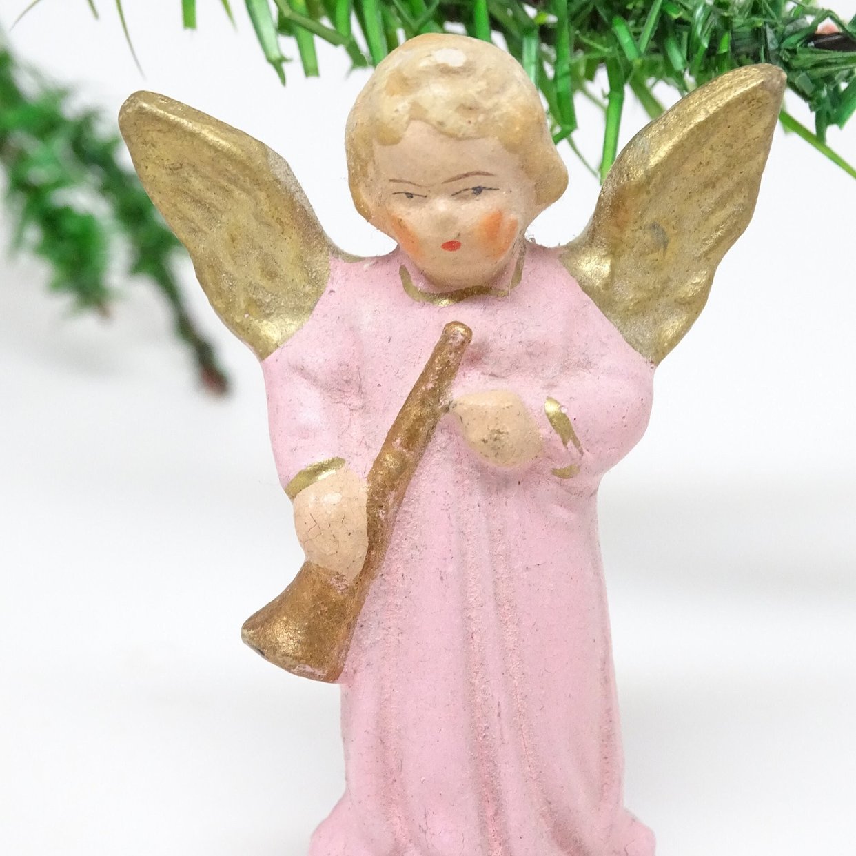 Antique 1940's German Angel, Hand Painted for Christmas | Explormag ...