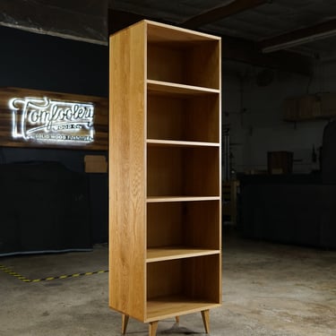 Fullstack Bookcase, Mid-Century Modern Vinyl Storage, Mid Century ...