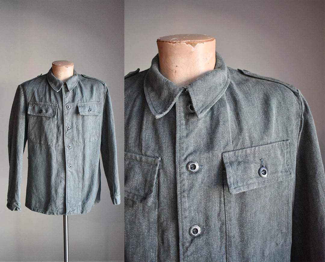 Vintage Swiss Military Denim Jacket | Milk & Ice | Baltimore, MD