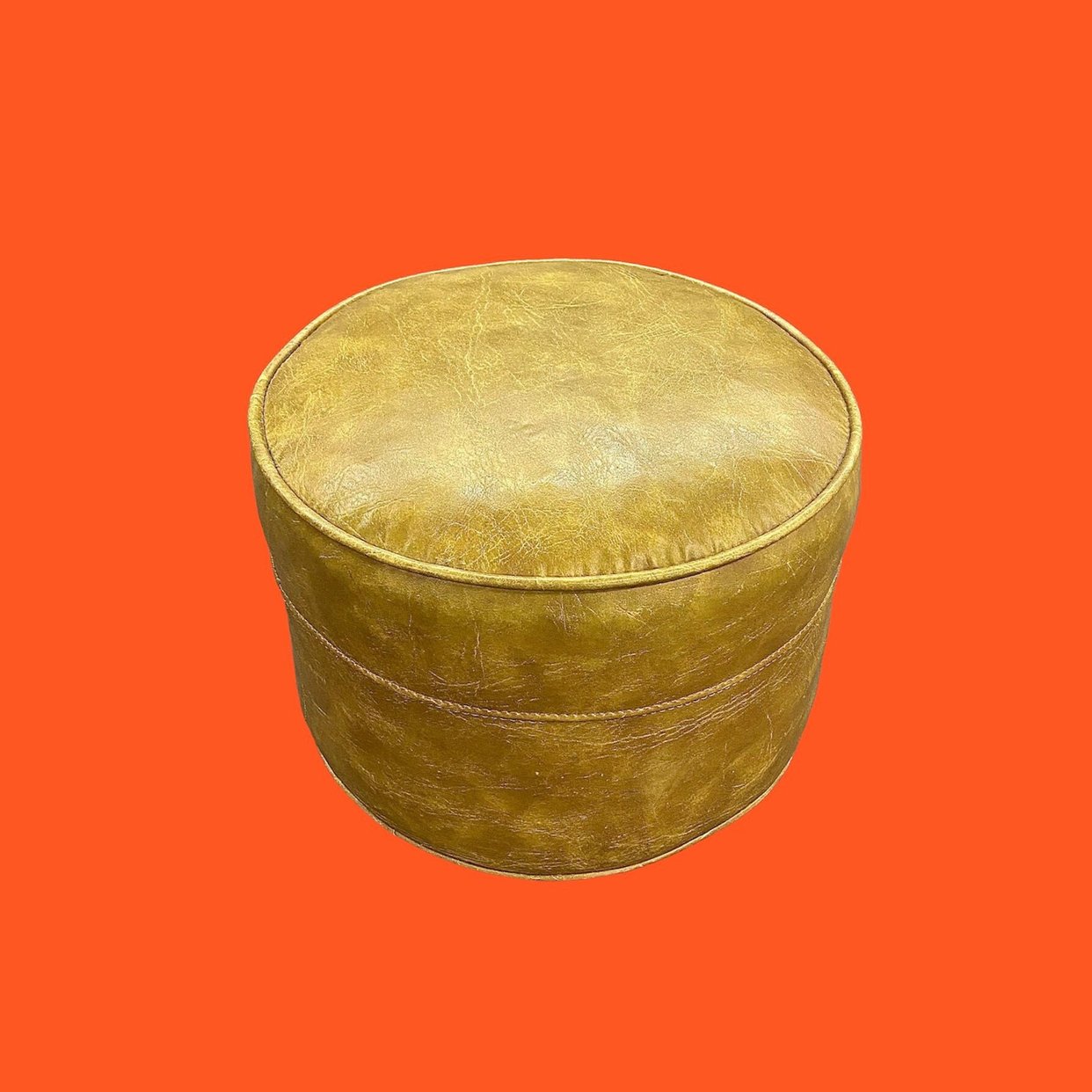 Vintage Ottoman Retro 1970s Mid Century Modern + Mustard | Retrospect ...