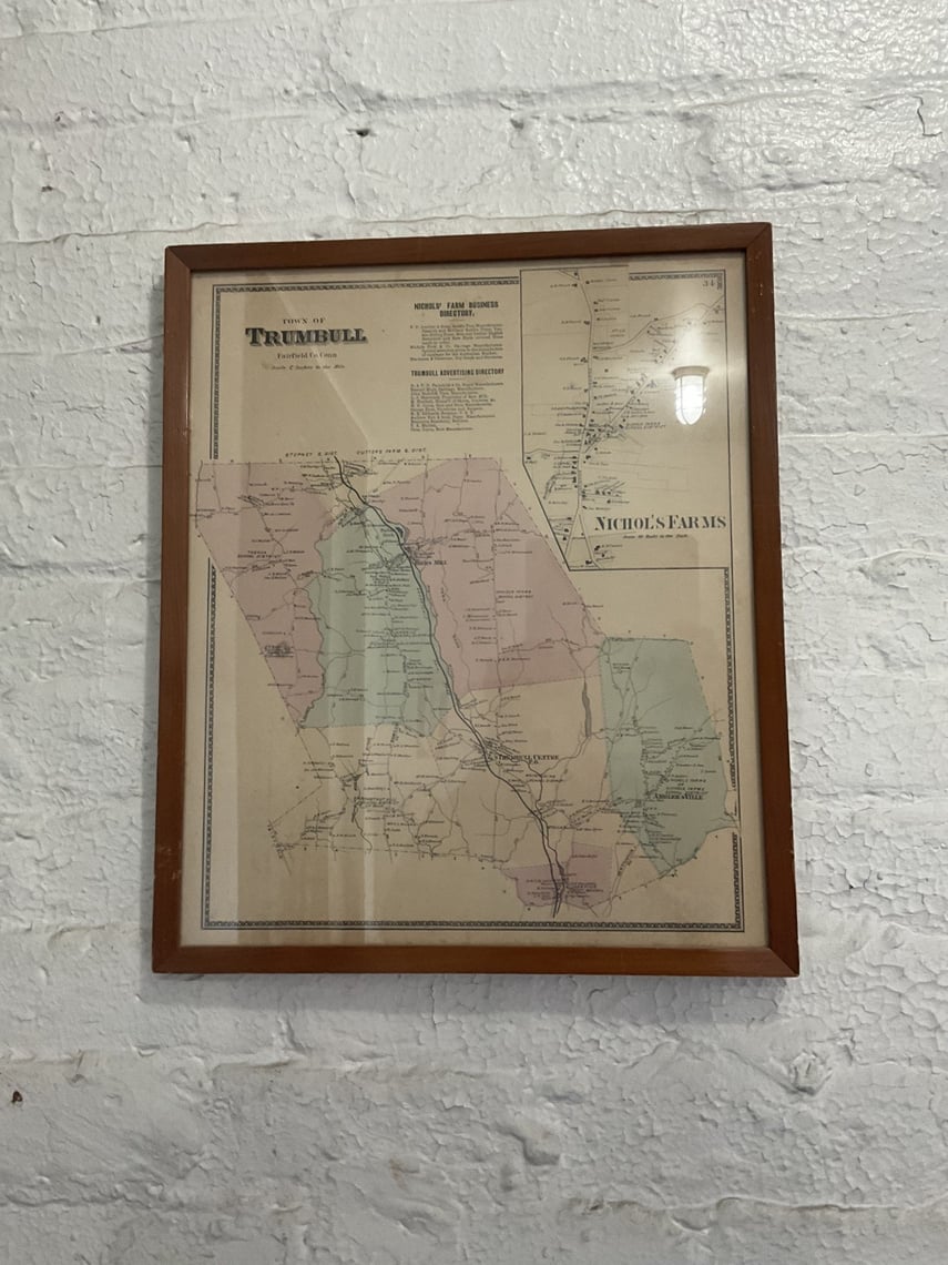 Antique Trumbull Map with Letter | GoodWood | U St - Washington, DC