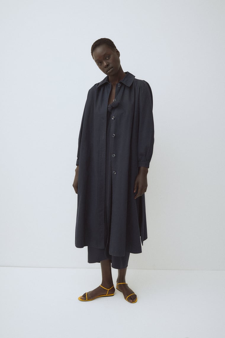 1960s Ysl Black Trench | Desert Vintage | Tucson, AZ