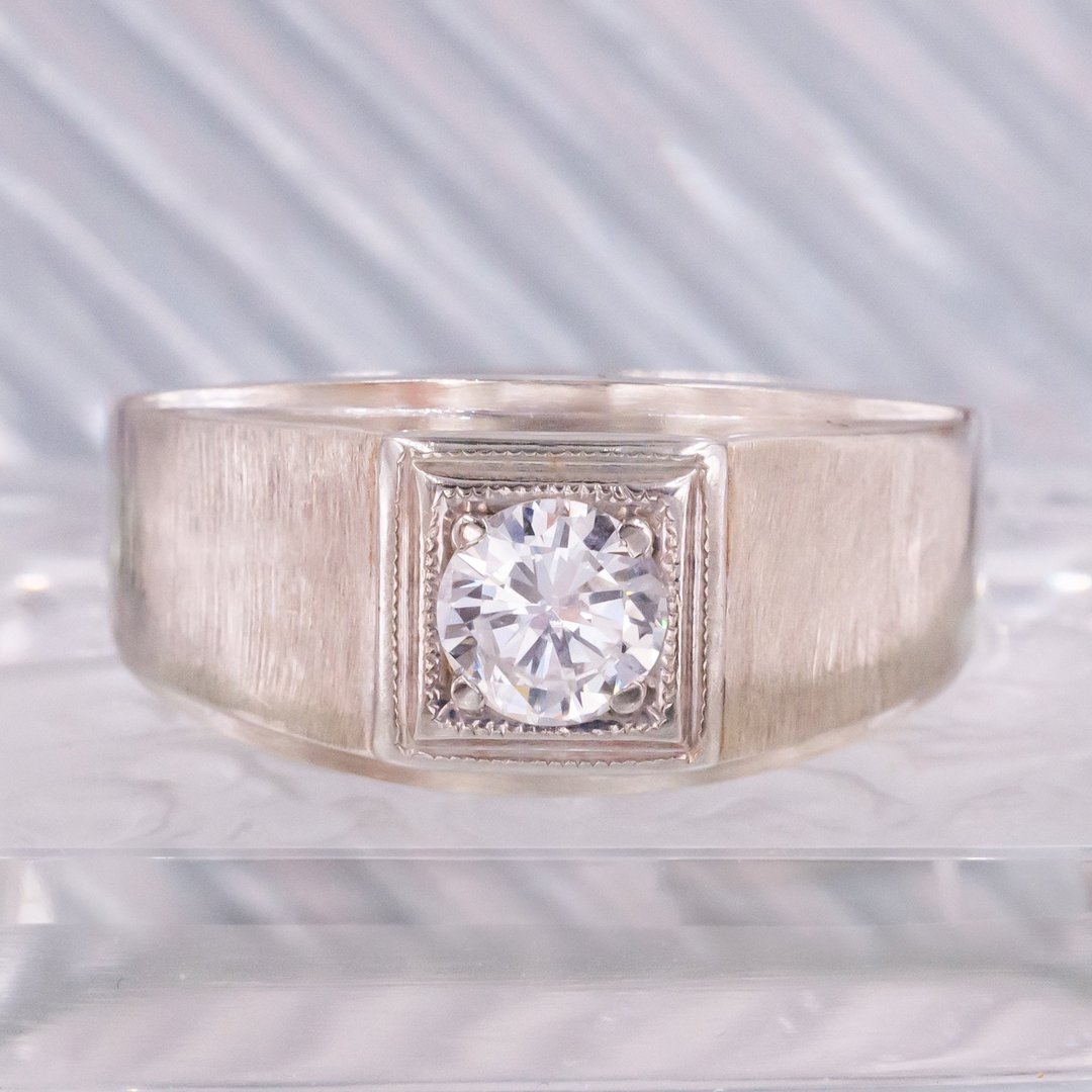 Men's Diamond Flush Mount Ring | Pippin Vintage Jewelry | Chelsea - New ...