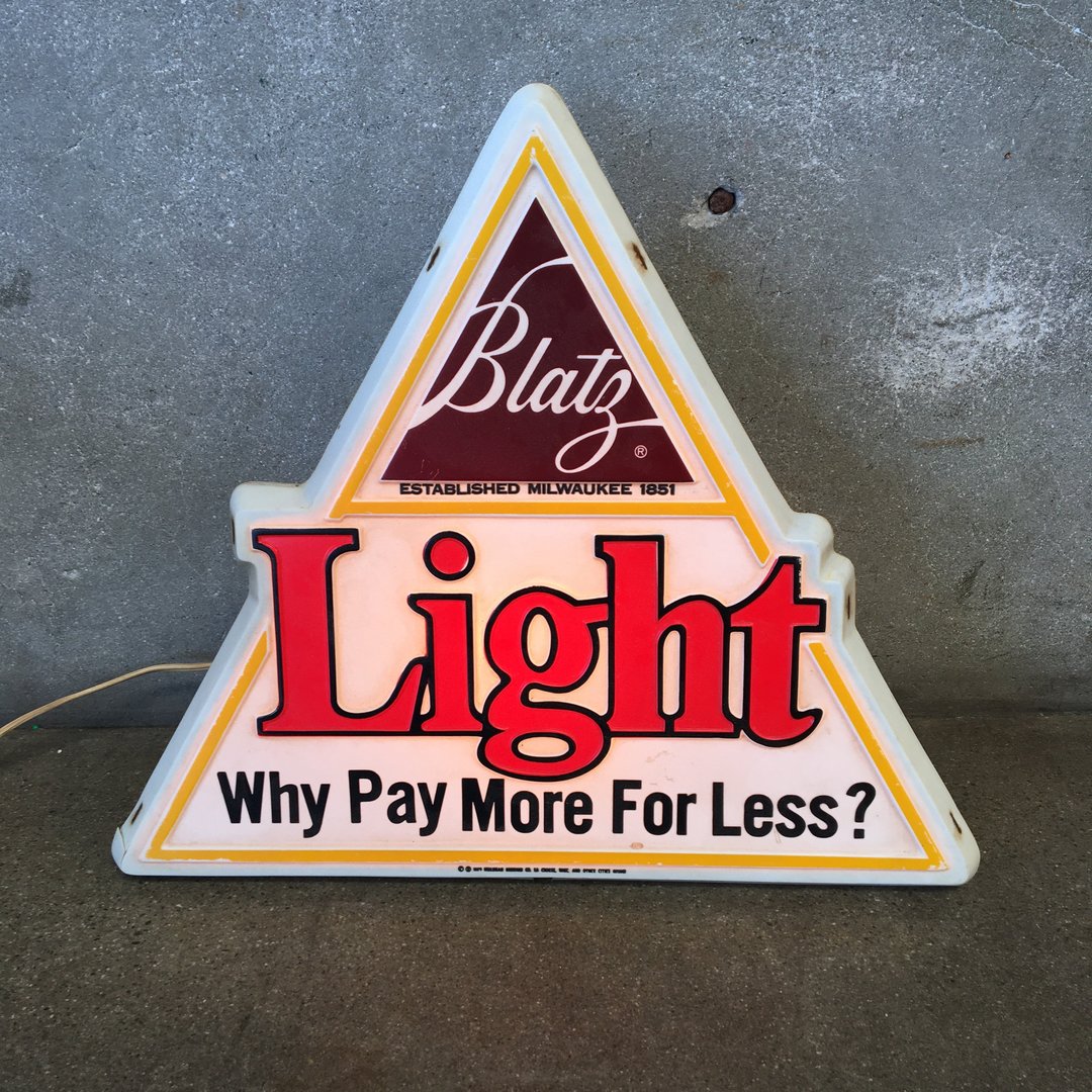 Vintage Blatz Beer Sign | Urban Americana | Long Beach, CA