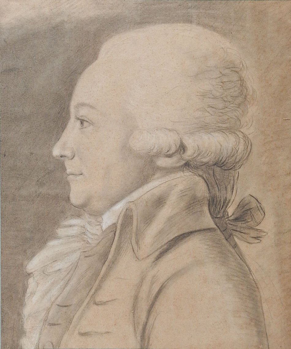 Antique Portrait Drawing of Fredrich Ochs | Artifax Antiques & Design ...