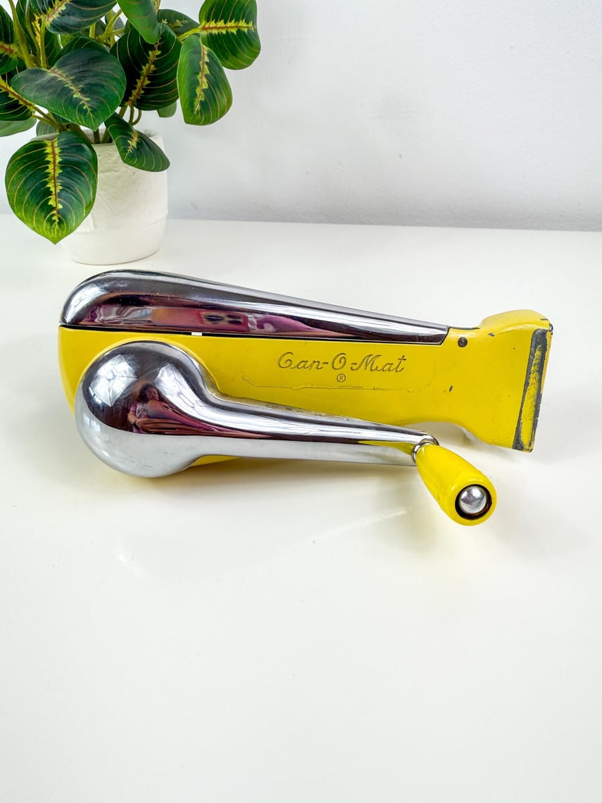Vintage Yellow Can-O-Mat by Rival 1950's Wall Mounted Can Opener ...