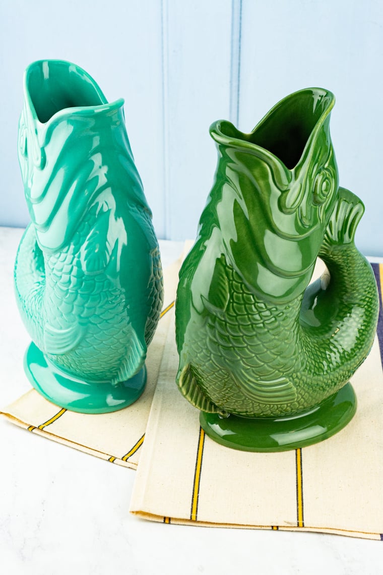 Ceramic Fish Gluggle Jug | Posh Chicago | Chicago, IL