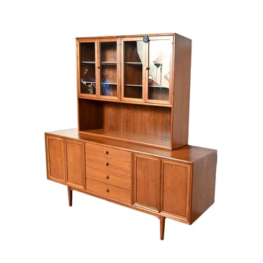 Walnut China Cabinet Drexel Declaration Mid Century Modern | Hearthside ...
