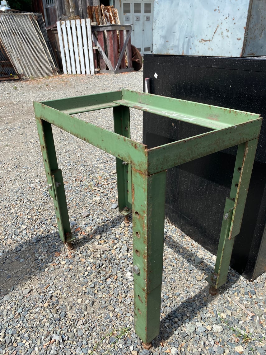 Green Metal Table Base 24 x 25 x 14.5 | Earthwise Architectual Salvage ...