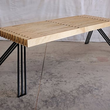 Modern Slatted Coffee Table | Karma Deefa Design | Nashville, TN