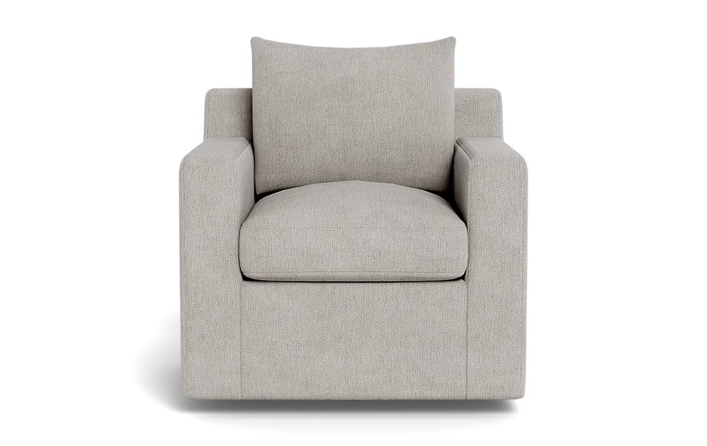 Interior Define Sloan Swivel Chair Cement Chenille FFE258 | Goodby ...