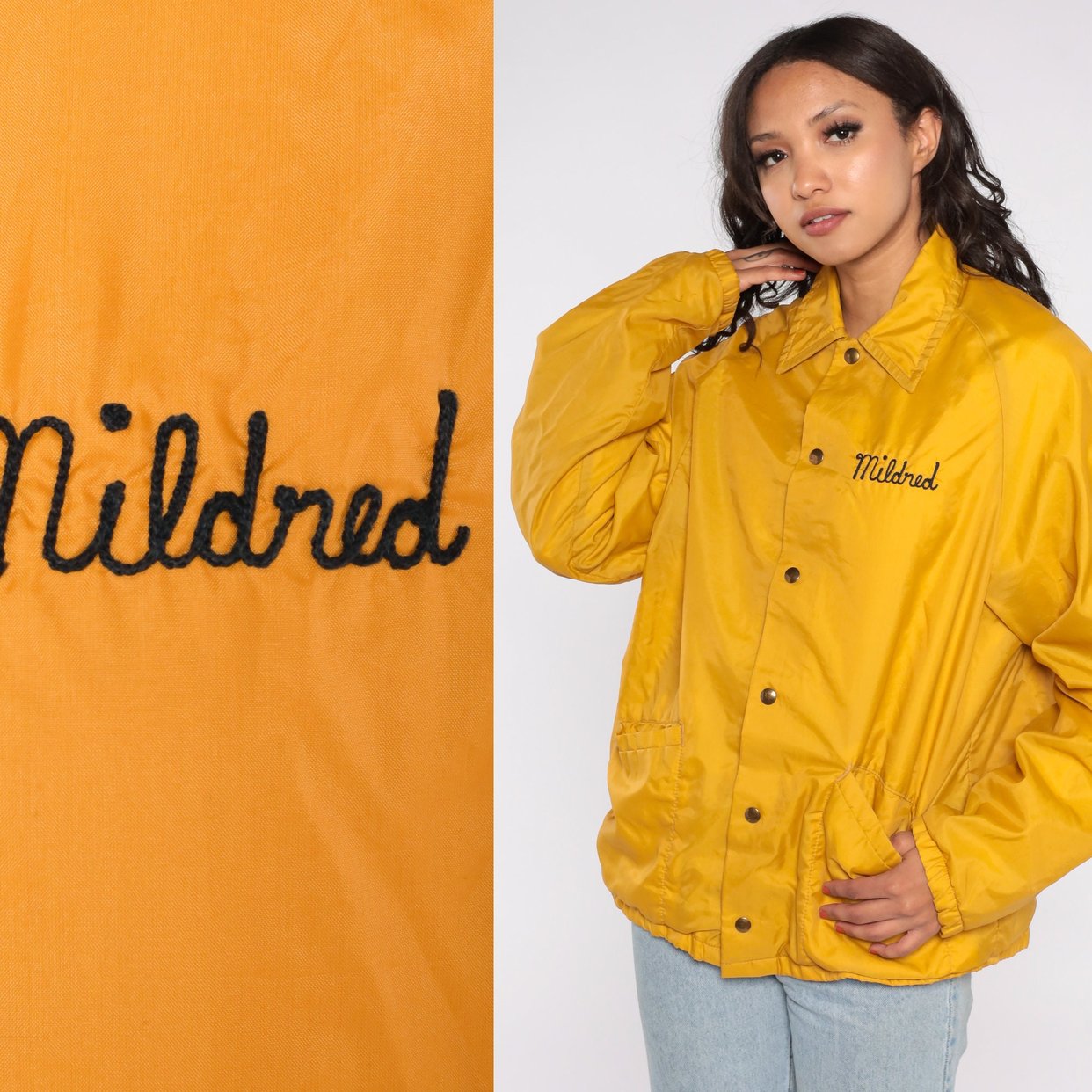 AACA Uniform Jacket 70s 80s Mildred Minnesota Mustard | Shop Exile ...