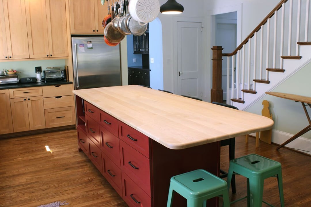 Wide Plank Maple Butcher Block Countertop - Custom Butcher Block ...