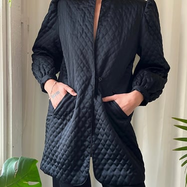 80s Quilted Satin Jacket | Lucky Vintage | University District ...