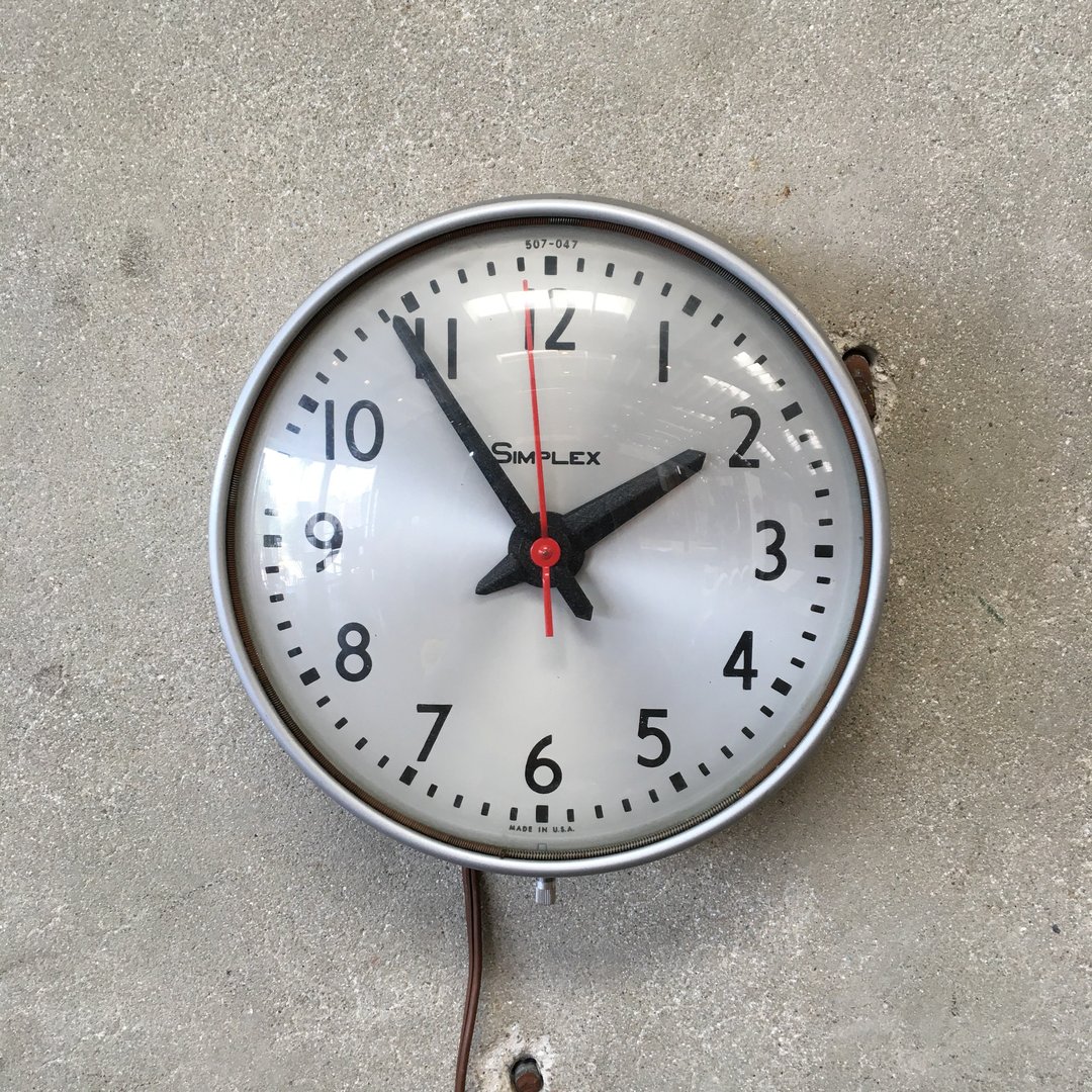 Vintage Simplex School Clock | Urban Americana (Home Decor) | Long ...