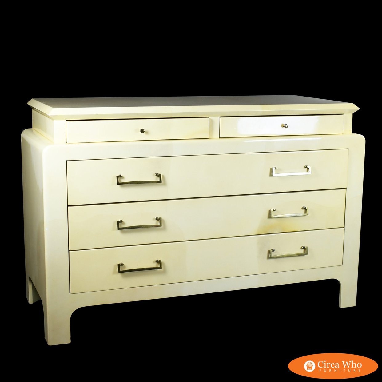 Harrison Van Horn Style Parchment Pagoda Credenza | Circa Who - West ...