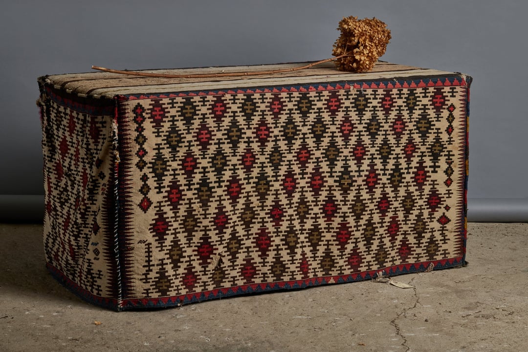 Large Early 19th Century Caucasian Kilim Woven Cradle as an | Michael ...