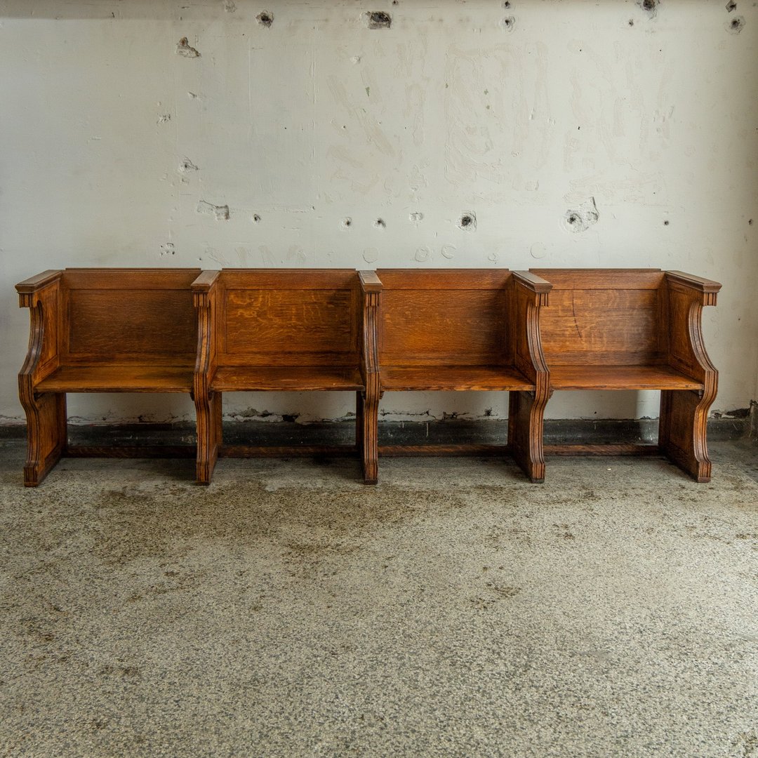 Antique Shoe Shine Bench | Woodward Throwbacks | Hamtramck, MI