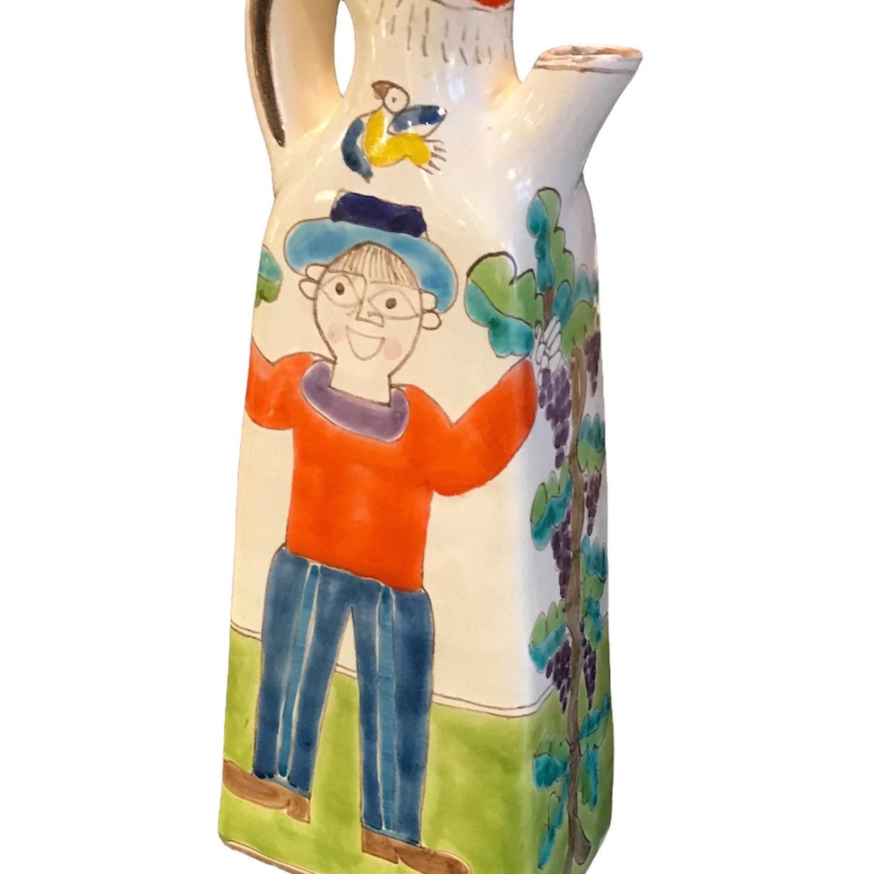 Rustic Modern Desimone Pottery Wine Pitcher Ewer Sicily | Glo Gallery ...