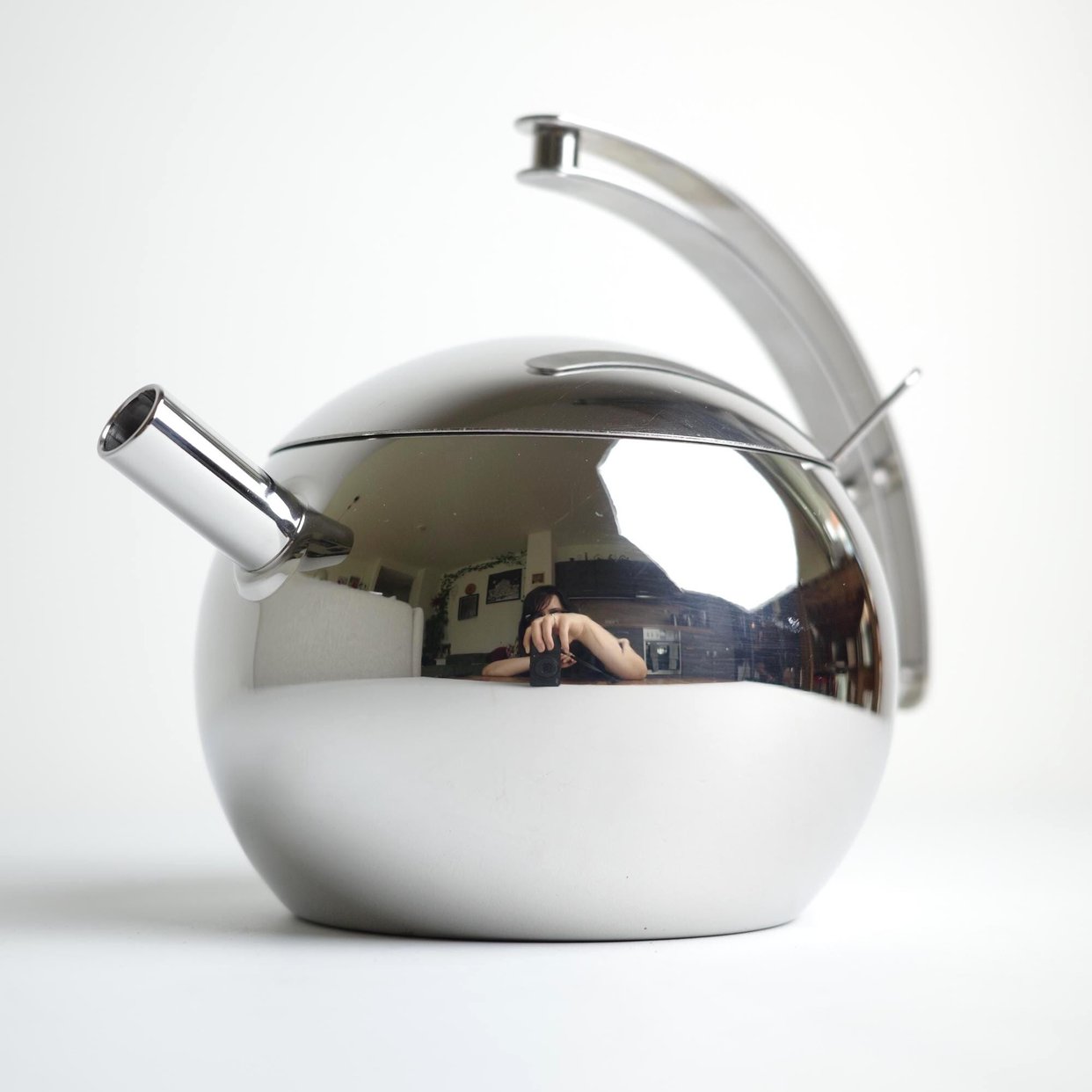 Vintage Stella Teapot: Space Age Stainless Steel Galaxy | Past Perfect ...