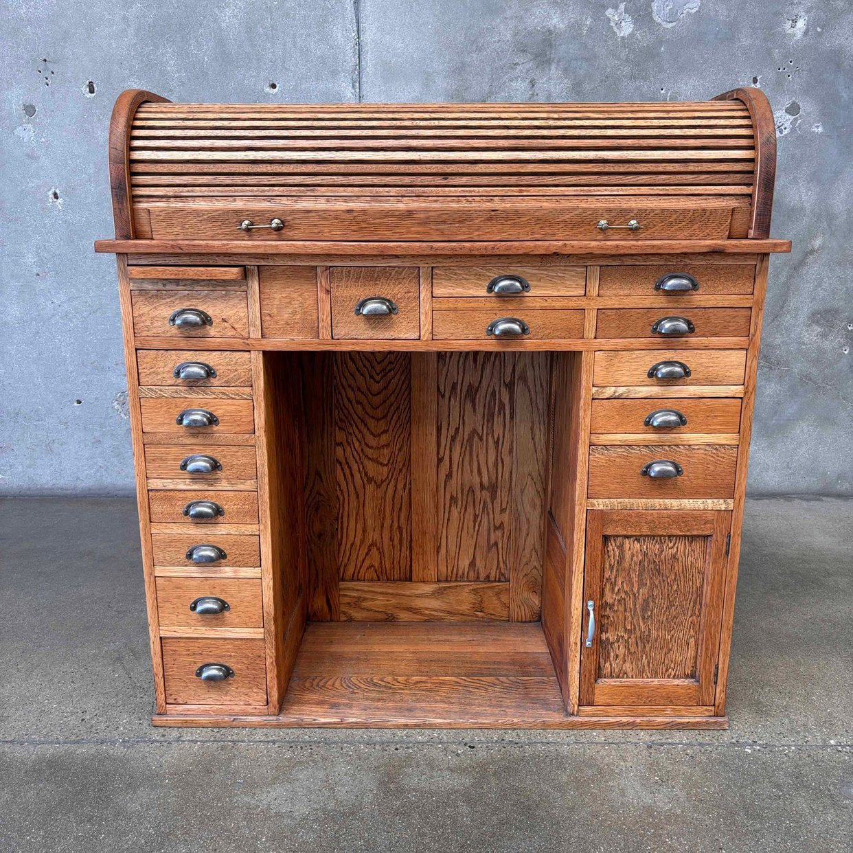 Antique Jewelers Solid Oak Roll Top Bench Circa 1890 | Urban Americana ...