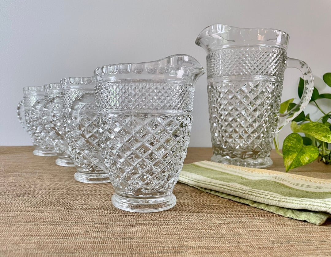 Vintage Wexford Pitcher and Juice Pitchers - Anchor Hocking Wexford ...