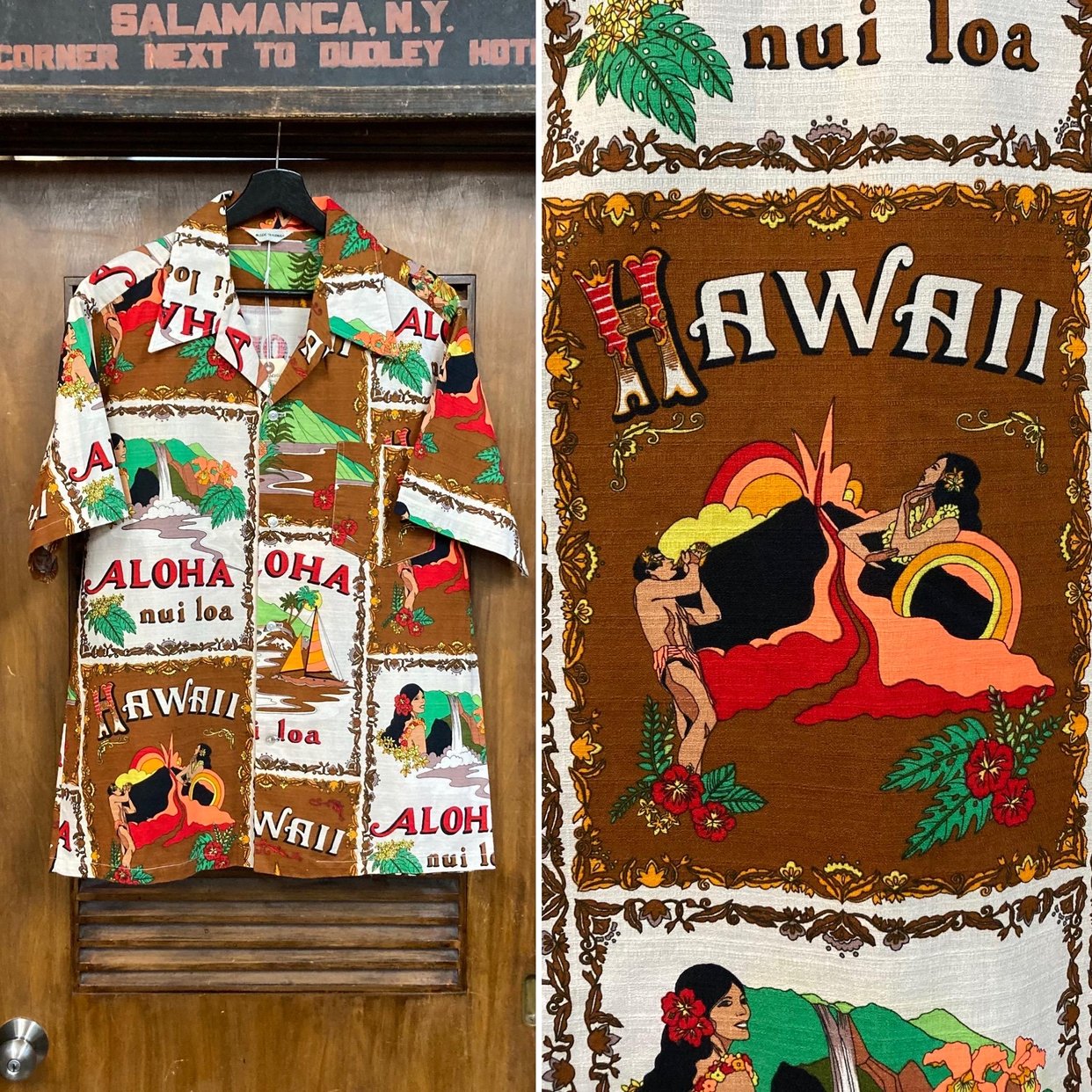 Vintage 1960’s Aloha Hula Girl Cartoon Pop Art | Vintage on Hollywood ...