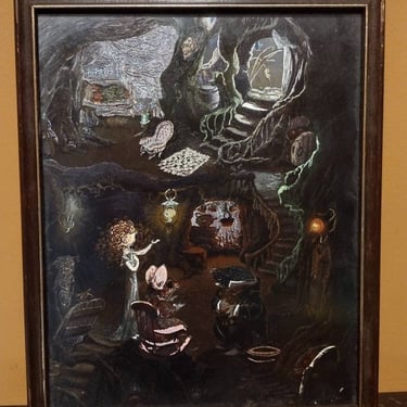 Vintage Dufex Foil Art Mr Mole Proposes To Thumbelina Janet | Talon ...
