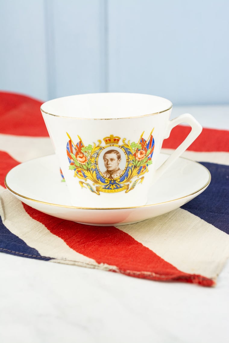 Vintage Edward VIII 1937 Coronation Cup & Saucer | Posh Chicago ...